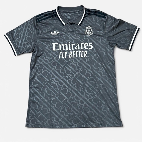 adidas | Shirts | Adidas Real Madrid Gray Soccer Jersey 22425 Third Kit ...